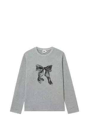 B+AB Bow-print Sweatshirt - Grey