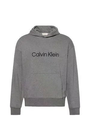 Calvin Klein Logo-detail Hoodie - Grey