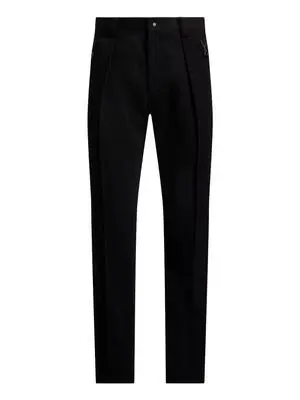 Ralph Lauren Pleated Flat-front Trousers - Black