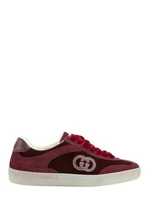 Gucci G75 Leather Sneakers - Red