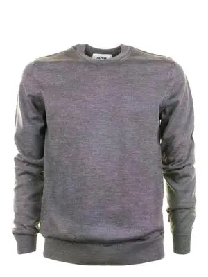 Alpha Studio Crew-neck Long-sleeve Sweater - Grey