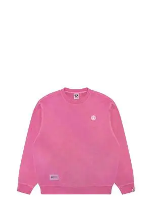 AAPE BY *A BATHING APE® Logo-detail Cotton Sweatshirt - Pink