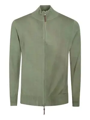 BALLANTYNE Zip-up Cardigan - Green