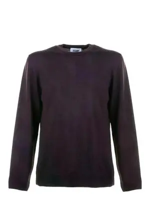Alpha Studio Crew-neck Long-sleeved Sweater - Purple