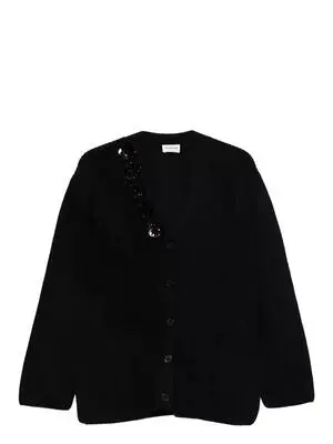 P.a.r.o.s.h Sequin-embellished Cardigan - Black