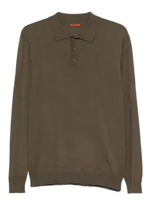 Barena Venezia Long-sleeve Polo Shirt - Green