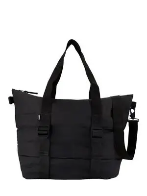 Rains Mini Puffer Mix Tote Bag - Black