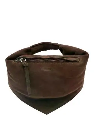 FEDERICO CINA Suede Tote Bag - Brown