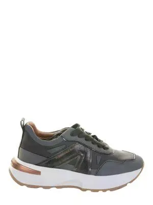 ALEXANDER SMITH Panelled Lace-up Sneakers - Grey