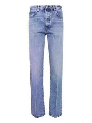 FRAME Faded Five-Pocket Jeans