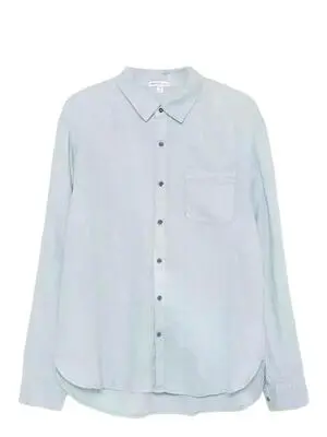 JAMES PERSE Lightweight Linen Shirt - Blue
