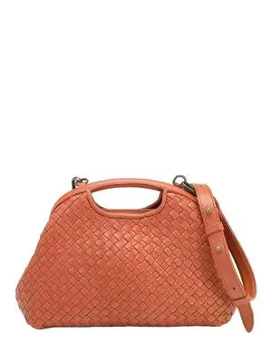 Officine Creative Woven Leather Shoulder Bag - Orange