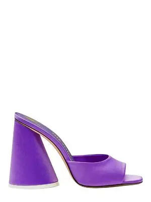 Attico Cone-heel Open-toe Mules - Purple