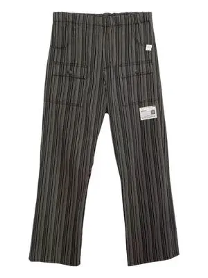 Mihara Yasuhiro Logo-patched Straight-leg Pants - Black