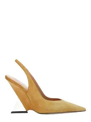 Attico Slingback Geometric-heel Pumps - Yellow