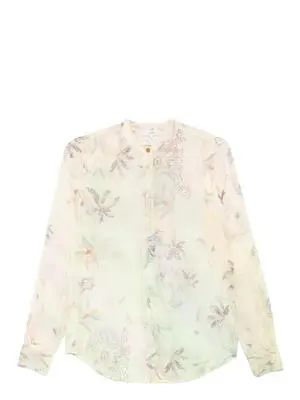 FORTE_FORTE Floral-print Shirt - Neutrals