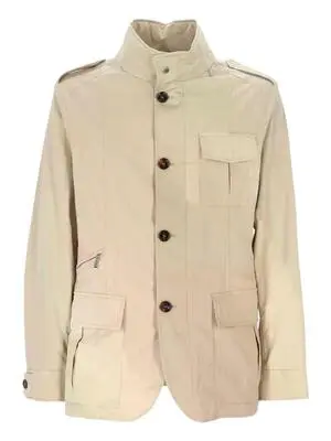 MOORER Button-fastening Flap-pocket Jacket - Neutrals