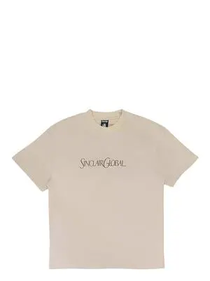 SINCLAIR Logo-embroidered T-shirt - Neutrals