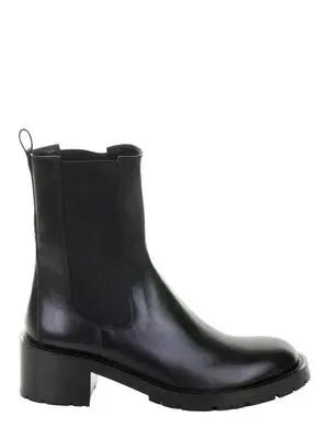 GUGLIELMO ROTTA Cole Ranch Leather Chelsea Boots - Black