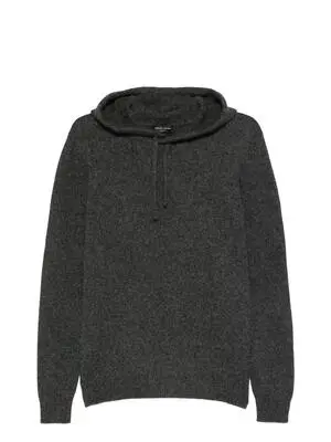 ROBERTO COLLINA Knitted Hoodie - Grey
