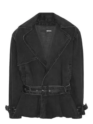Remain Birger Christensen Denim Biker Jacket - Black