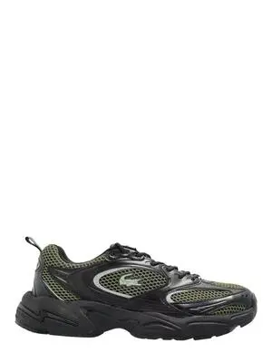 Lacoste Mesh-panelled Chunky-sole Sneakers - Black