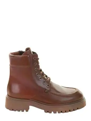GUGLIELMO ROTTA Winfield Ranch Lace-up Boots - Brown