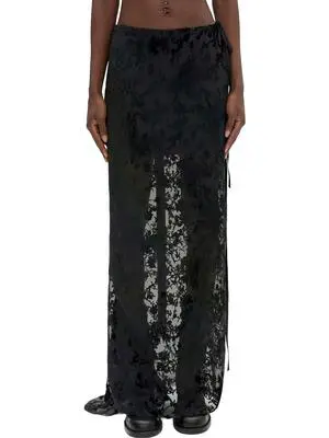 ANN DEMEULEMEESTER Eveline Long Skirt - Black
