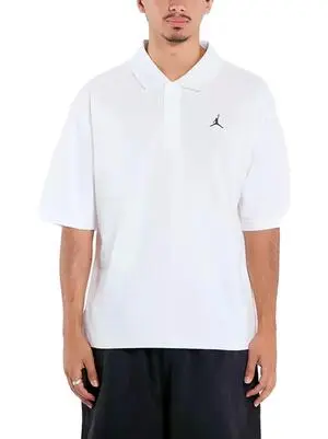 JORDAN Brooklyn Logo-print Polo Shirt - White