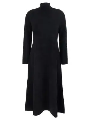 Antonelli Firenze High-neck Midi Dress - Black