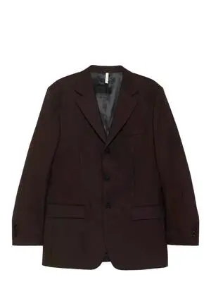 SUNFLOWER Three-button Notch-lapel Jacket - Brown