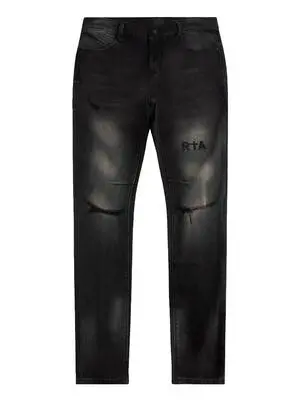 RtA Distressed Bootcut Jeans - Black