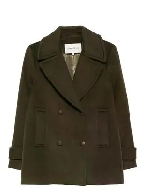 Eric Bompard Double-breasted Notched-lapel Jacket - Green