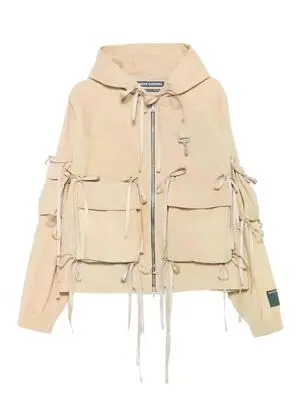 Reese Cooper Strap-detail Hooded Jacket - Neutrals