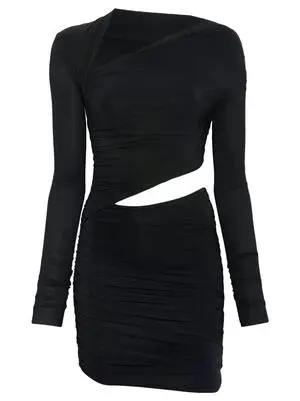 AMAZUIN Asymmetric Dress - Black