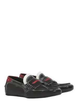 Marni Penny-strap Leather Loafers - Black