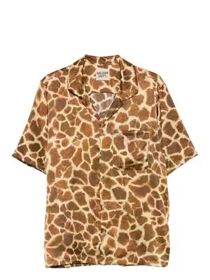 GALLERY DEPT. Parker Giraffe-print Shirt - Brown