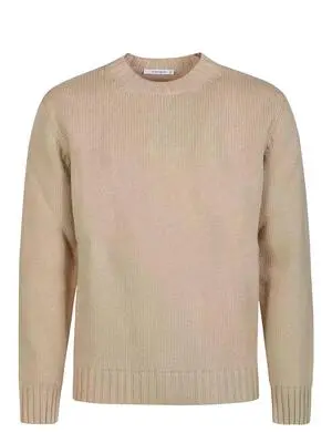 KANGRA Wool Crew-neck Sweater - Neutrals