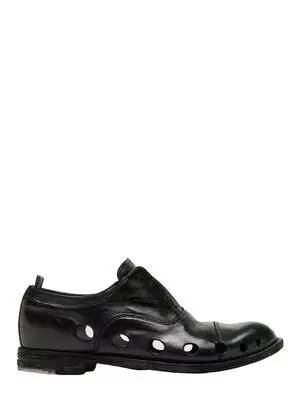 Officine Creative Lexikon 546 Perforated Derby Shoes - Black