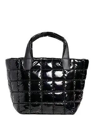 VEECOLLECTIVE Quilted Artificial Leather Tote Bag