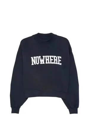 THE NEW SOCIETY Slogan-print Sweatshirt - Blue