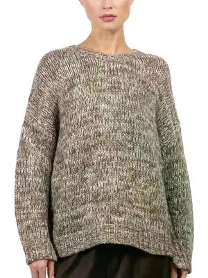 Sablyn Cypress Marl-knit Sweater - Brown