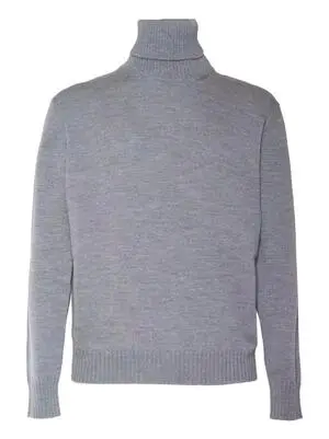 BALLANTYNE High-neck Wool Sweater - Grey