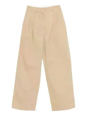 DUNST Pleated-front Trousers - Neutrals
