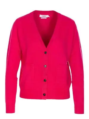 NOT SHY V-neck Cashmere Cardigan - Pink