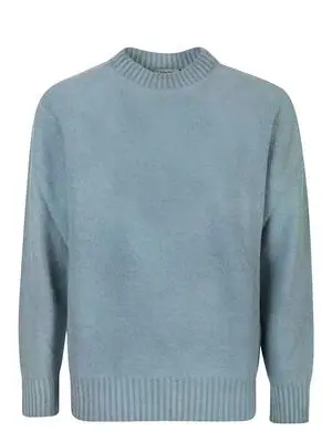 Altea Ribbed-hem Wool Sweater - Blue