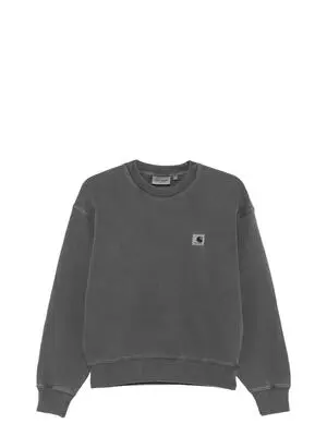 Carhartt Work In Progress Square-logo Cotton Sweatshirt - Grey
