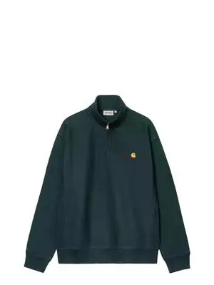 Carhartt Work In Progress Embroidered Half-zip Sweatshirt - Green