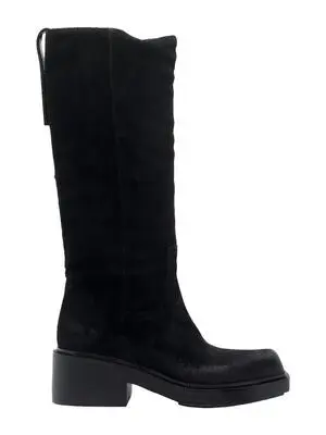 VIC MATIE 55mm Suede Knee-high Boots - Black