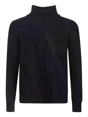 BALLANTYNE Ribbed Turtleneck Sweater - Blue